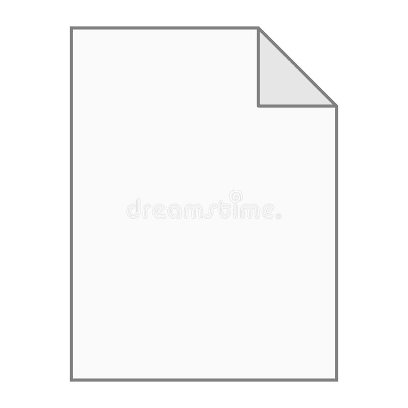 Modern Flat Design of Empty Mockup File Icon for Web Stock Vector ...