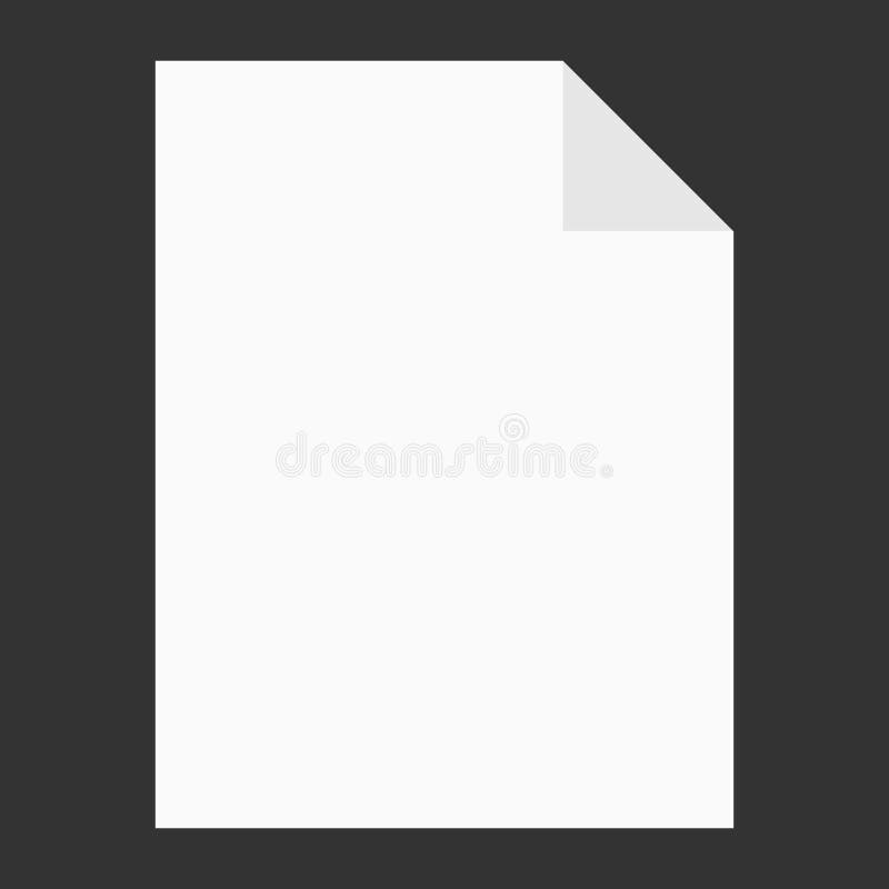 Modern Flat Design of Empty Mockup File Icon for Web Stock Vector ...