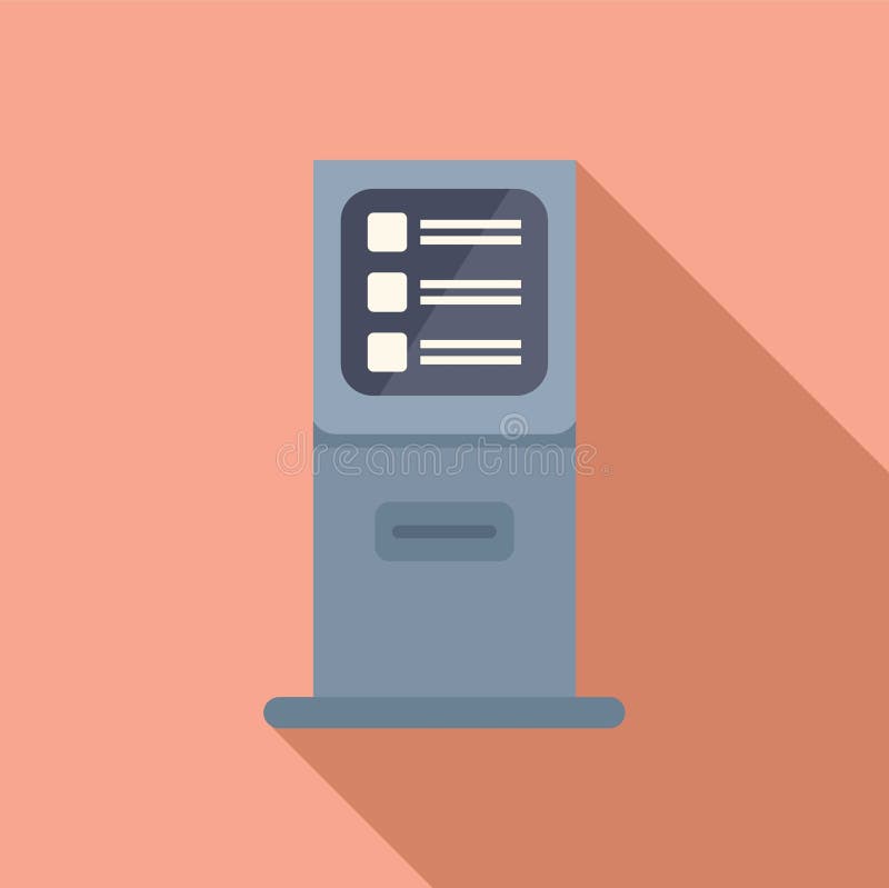 Flat Design Illustration of Vending Machine Stock Illustration ...
