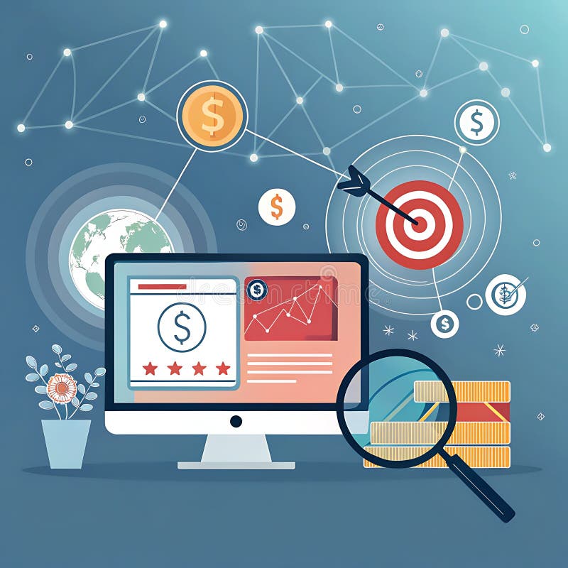 Targeting Financial Success: a Business Strategy Concept Stock ...