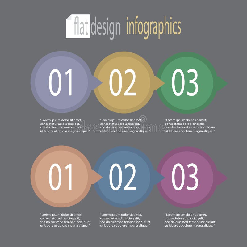 Modern Flat Design Infographics Stock Illustration - Illustration of ...