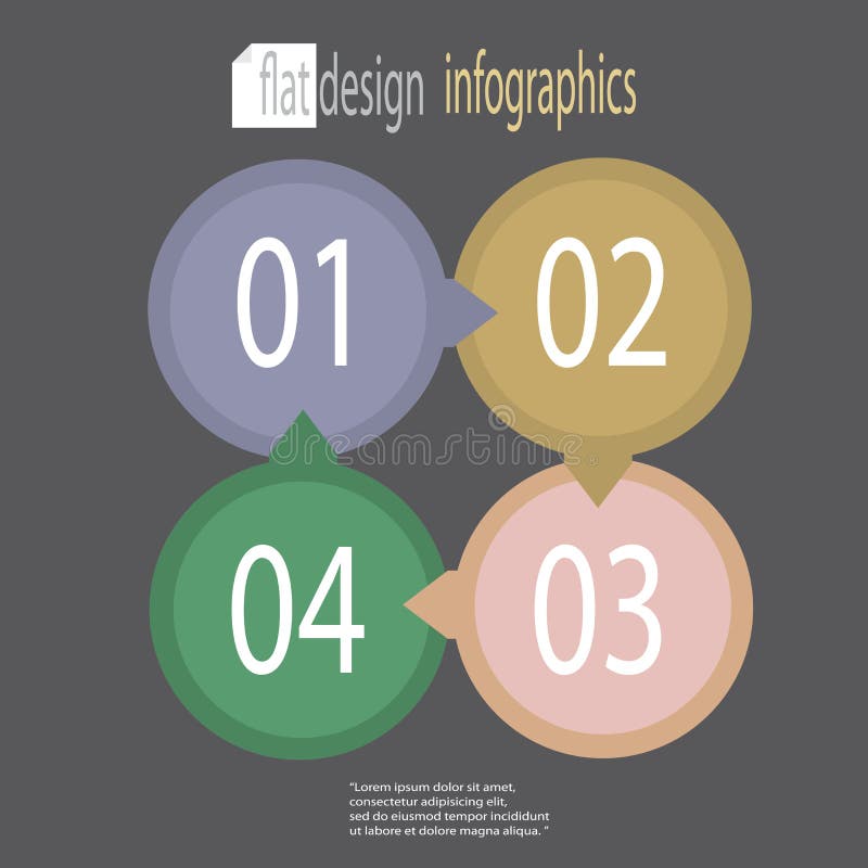 Modern Flat Design Infographics Stock Illustration - Illustration of ...