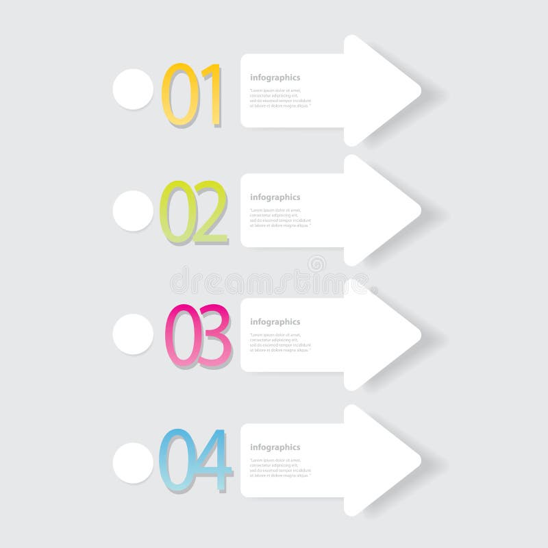 Vector Progress Banners with Ribbon Colorful Tags. Stock Vector ...