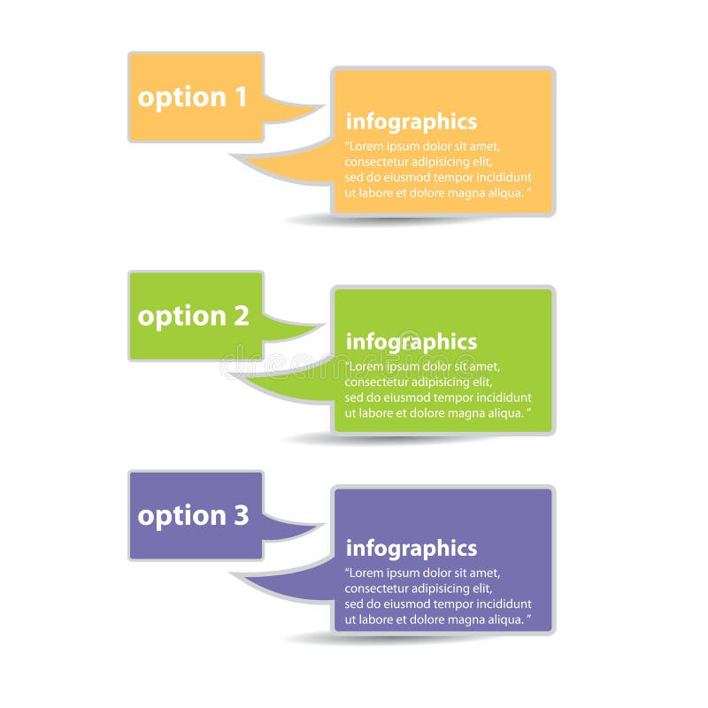 Modern Flat Design Infographics Stock Vector - Illustration of options ...