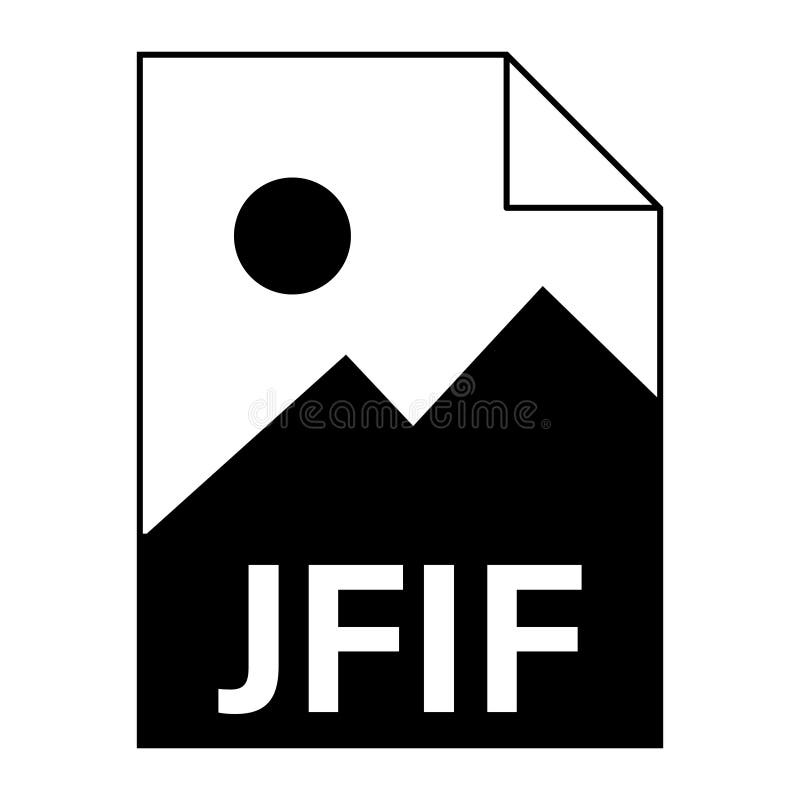 Modern Flat Design of JFIF File Icon for Web Stock Vector ...