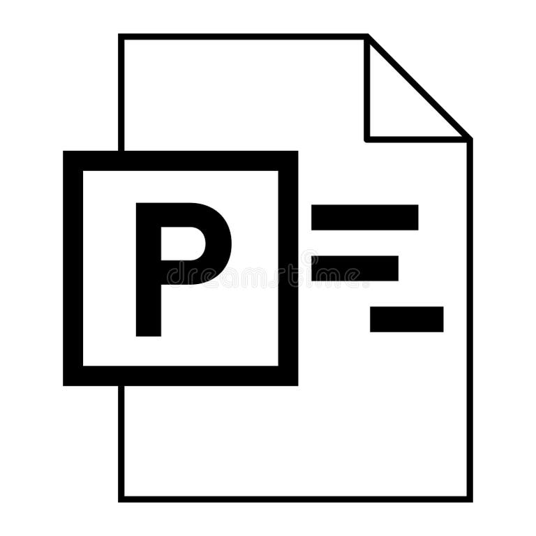 Modern Flat Design of Logo MPP Project Document File Icon Editorial ...