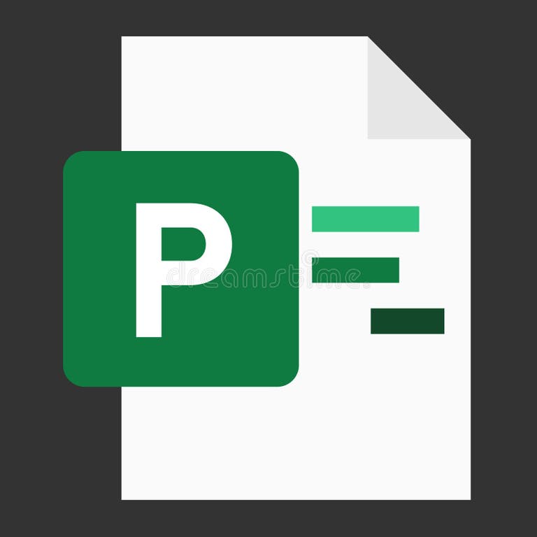 Modern Flat Design of Logo MPP Project Document File Icon Stock Vector ...