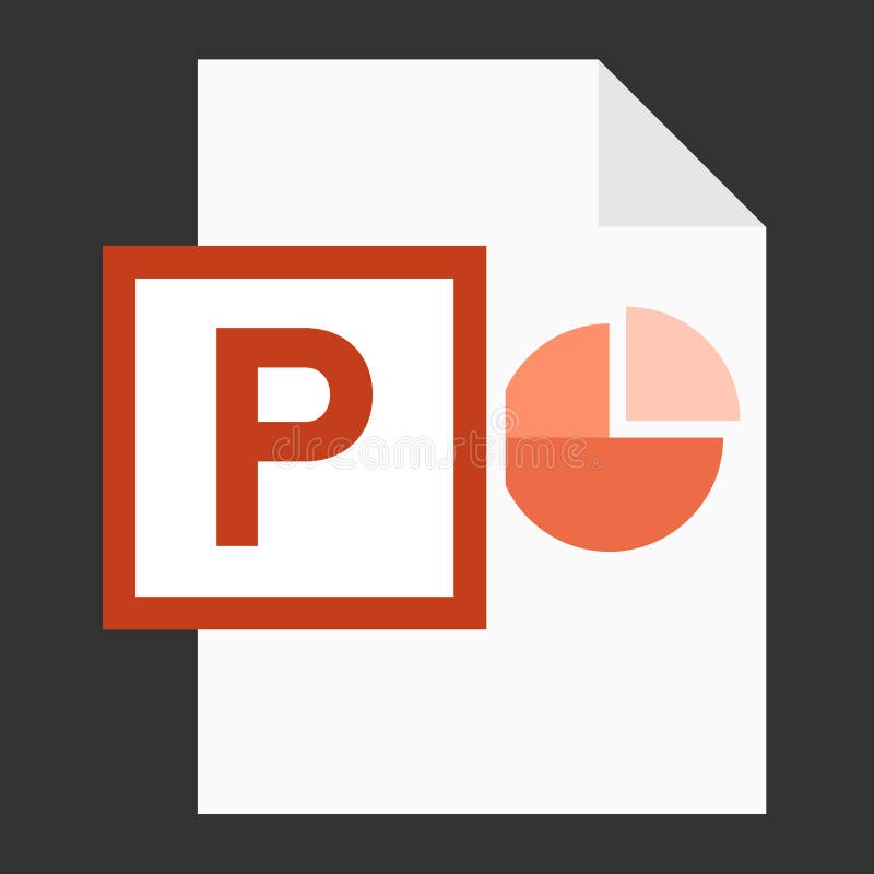 Modern Flat Design of Logo PPT Presentation File Icon Stock Vector ...