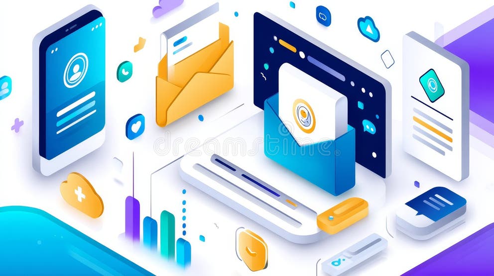 Modern Flat Design Smartphone with Icons, and Mobile App Design Concept ...