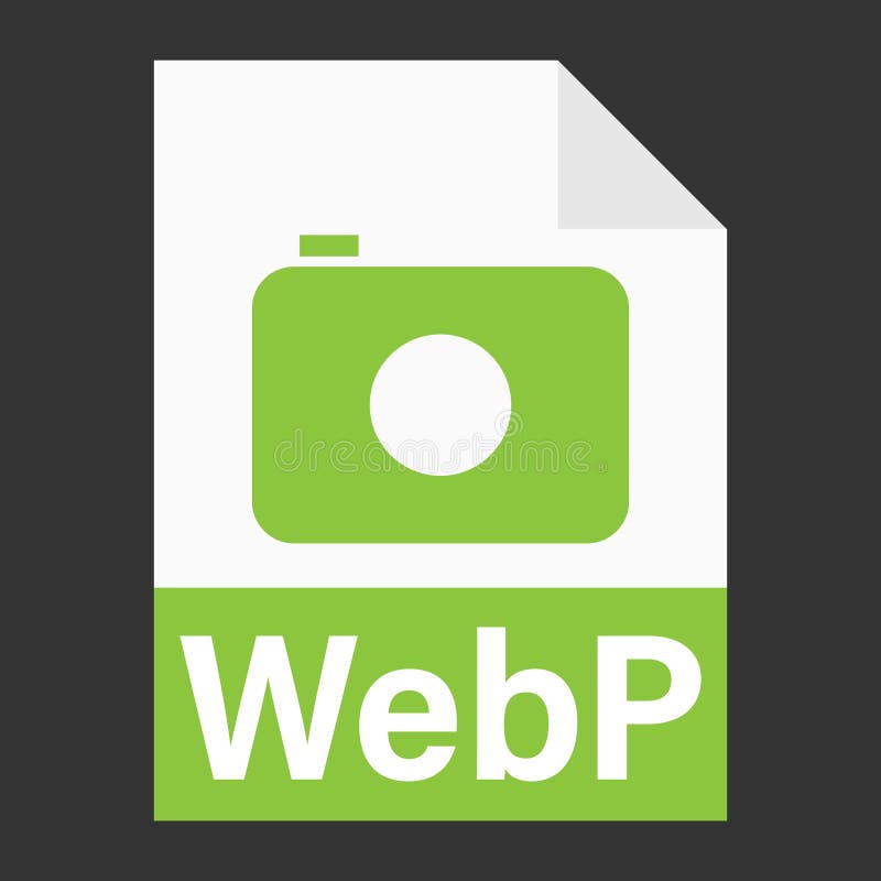 Modern Flat Design of WebP File Icon for Web Stock Vector ...