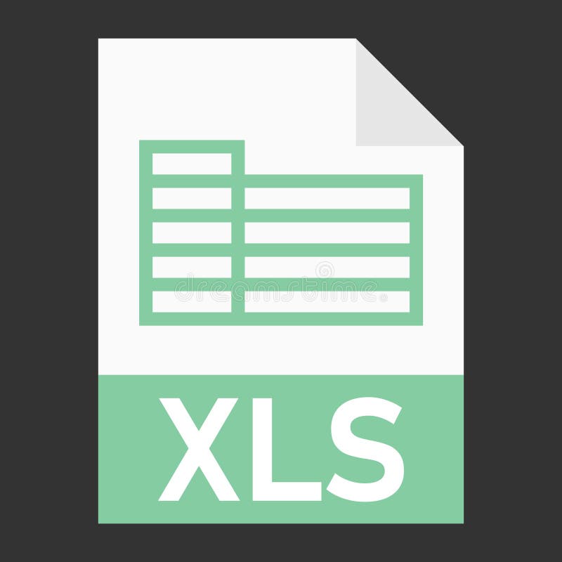 Modern Flat Design of XLS File Icon for Web Stock Vector - Illustration ...