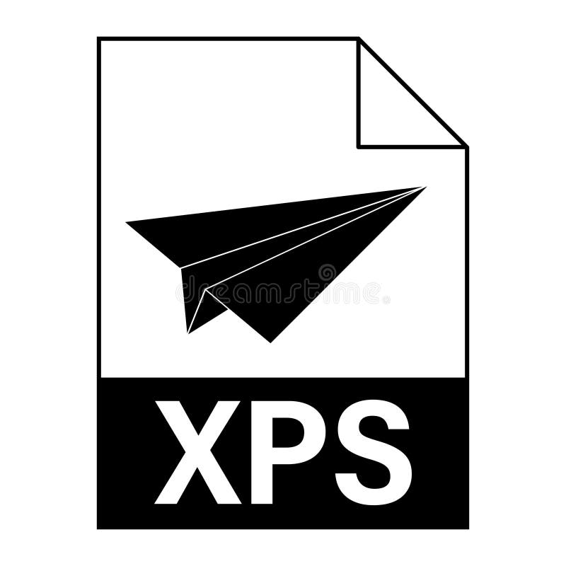 Modern Flat Design of XPS File Icon for Web Stock Vector - Illustration ...