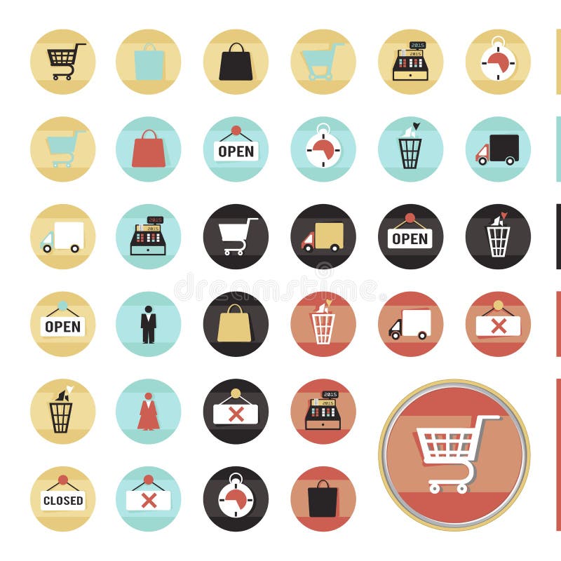 Shopping Objects - (check Out My Portfolio for Similar Icons!) Stock ...