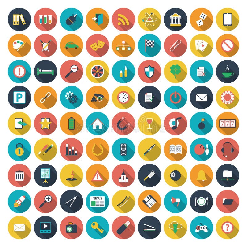 Flat Design Modern Vector Illustration Icons Set Stock Vector ...