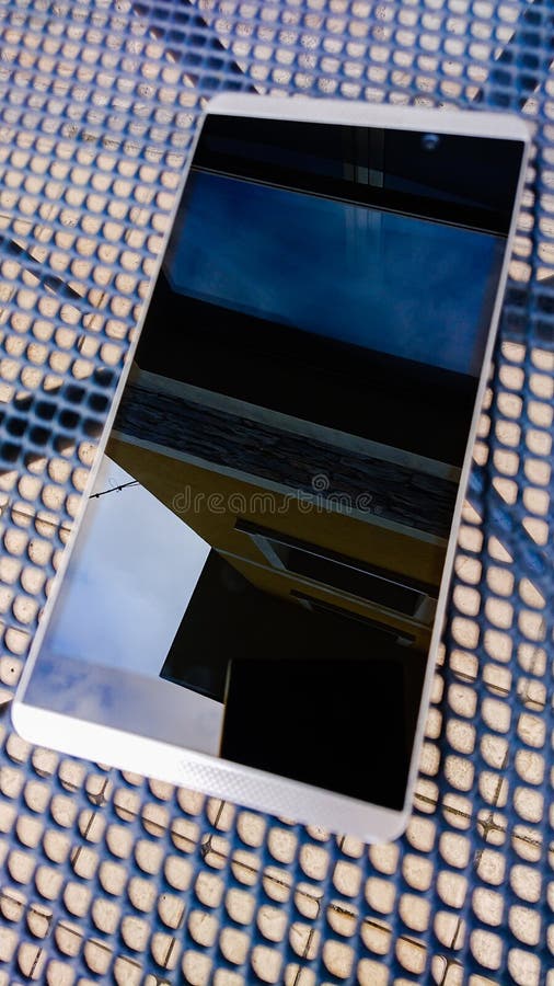 Modern Flat Mobile Telephone Cellphone Screen Stock Photo - Image of ...