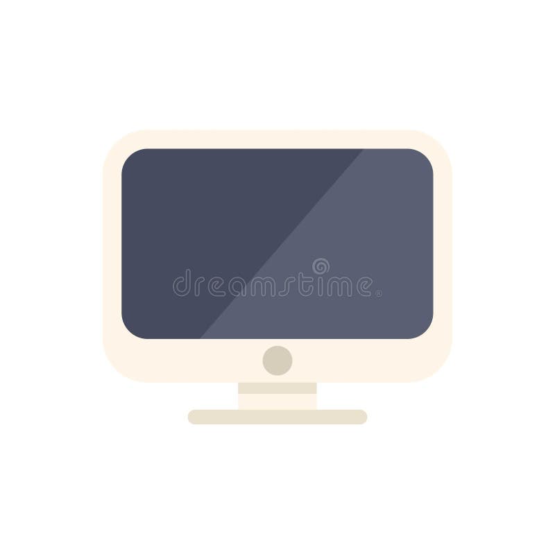 Modern Flat Screen Computer Monitor Displaying Blank Screen Stock ... Modern Flat Screen Computer Monitor Displaying Blank Screen Stock ...