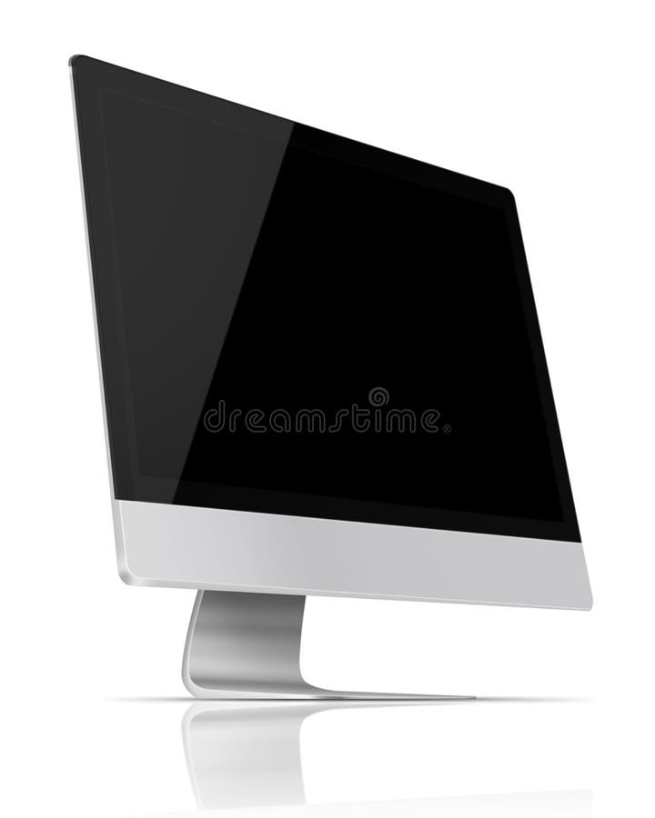 Modern Flat Screen Computer Monitor Imac Style. Computer Display ...
