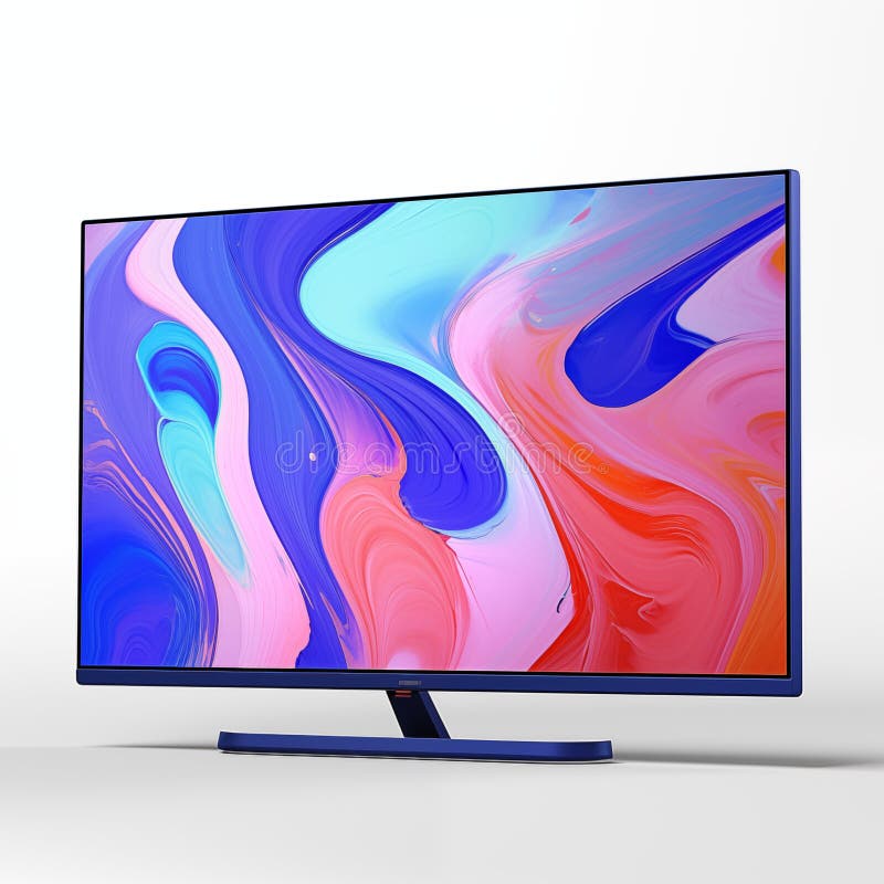 Abstract Flat Screen with High Speed Transmitting Data Lines and Dot ...