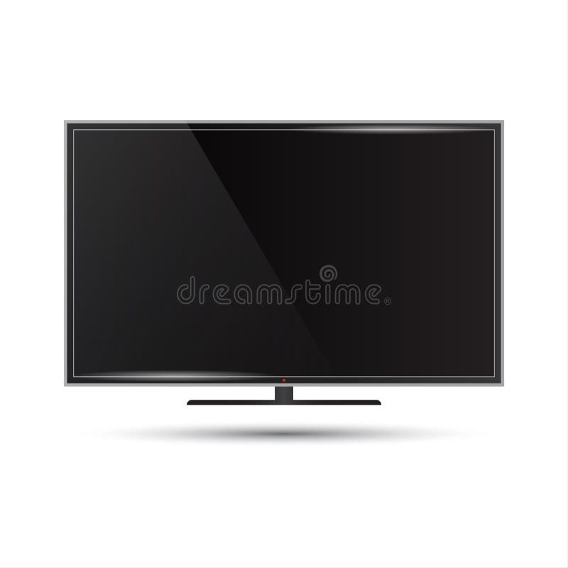 Modern Flat Screen Television Stock Vector - Illustration of design ...