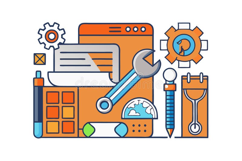Repair Tools Flat Design Stock Illustrations – 23,037 Repair Tools Flat ...
