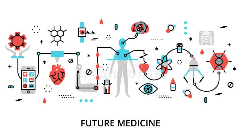 Future Medicine. Medicine Doctor Using Digital Medical Futuristic ...