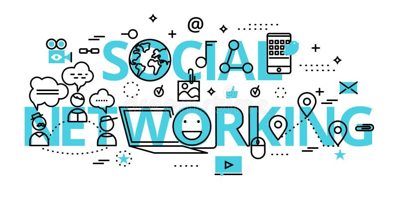 Concept of Social Networking Stock Vector - Illustration of information ...