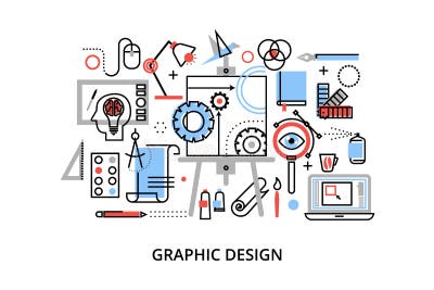 Modern Flat Thin Line Design Vector Illustration, Infographic Concept ...