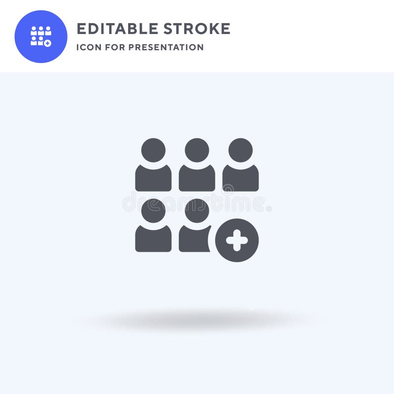 Add User Icon Vector, Filled Flat Sign, Solid Pictogram Isolated on ...