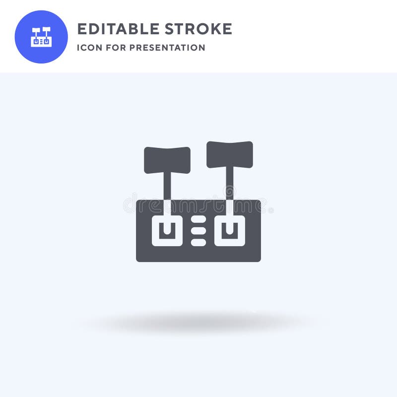 Control Lever Icon Vector, Filled Flat Sign, Solid Pictogram Isolated ...