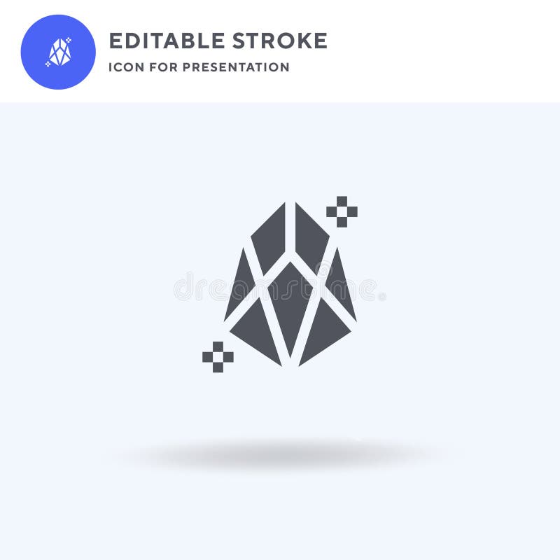 Diamond Icon Vector, Filled Flat Sign, Solid Pictogram Isolated on ...