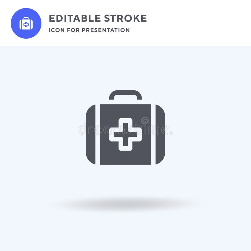 First Aid Kit Icon Vector, Filled Flat Sign, Solid Pictogram Isolated ...