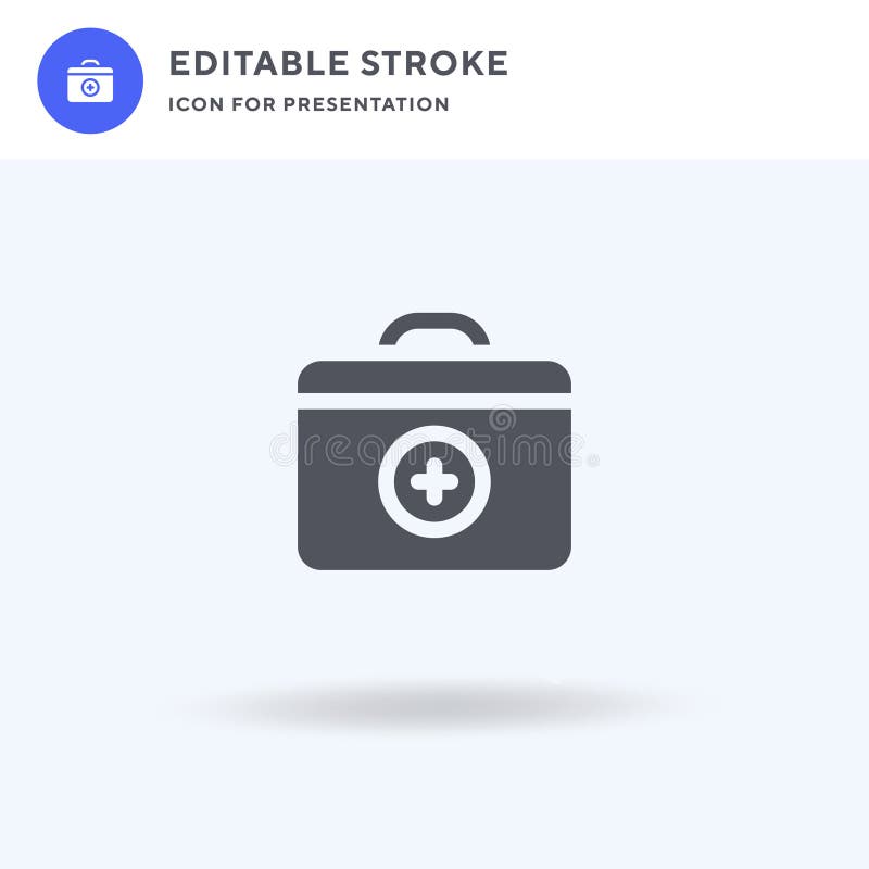 First Aid Kit Icon Vector, Filled Flat Sign, Solid Pictogram Isolated ...