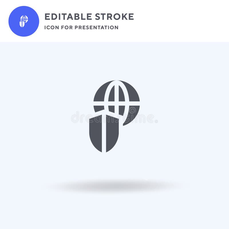 Global Security Icon Vector, Filled Flat Sign, Solid Pictogram Isolated on White, Logo ...