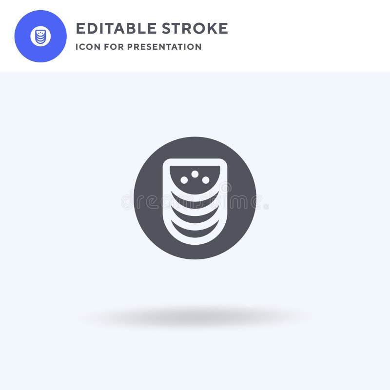 Ham Icon Vector, Filled Flat Sign, Solid Pictogram Isolated on White ...