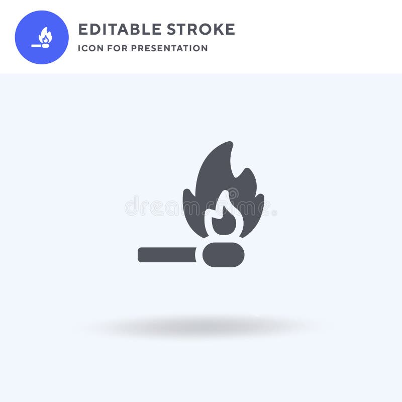 Match Icon Vector, Filled Flat Sign, Solid Pictogram Isolated on White ...