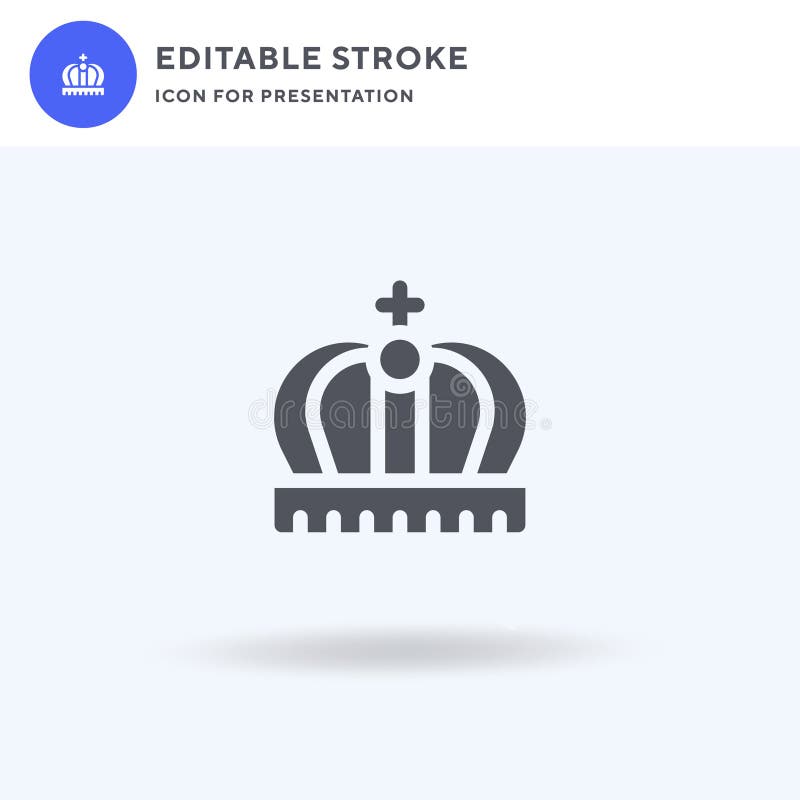 Monarchy Icon Vector, Filled Flat Sign, Solid Pictogram Isolated on ...