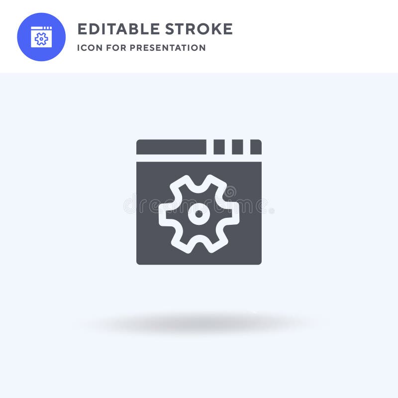 Optimization Icon Vector, Filled Flat Sign, Solid Pictogram Isolated on ...