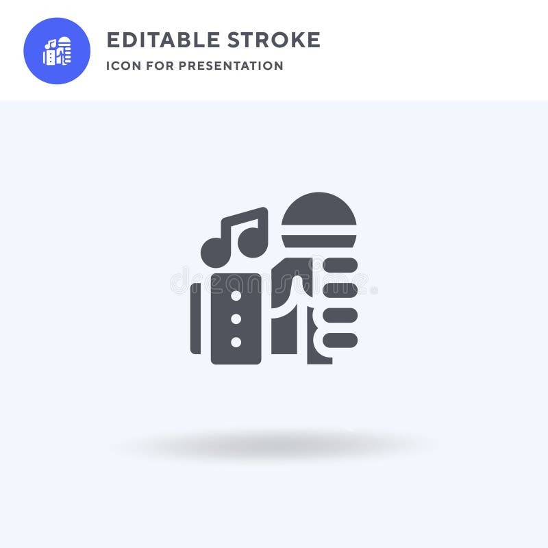 Rock and Roll Icon Vector, Filled Flat Sign, Solid Pictogram Isolated ...