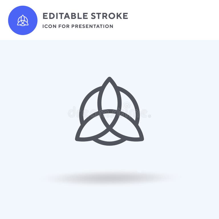 Trinity Icon Vector, Filled Flat Sign, Solid Pictogram Isolated on ...