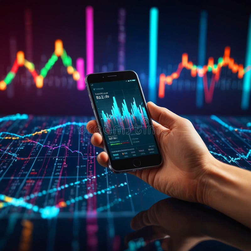 Modern Flat Vector Illustration Concept Application of Smartphone with ...