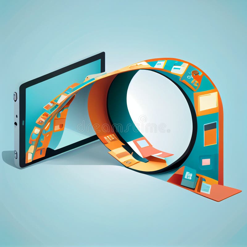 Modern Flex Screen Icon. Flat Illustration of Modern Flex Screen Icon ...