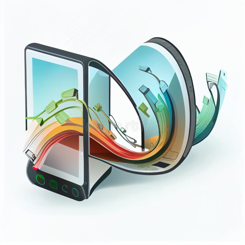 Modern Flex Screen Icon. Flat Illustration of Modern Flex Screen Icon ...