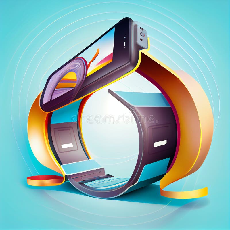 Modern Flex Screen Icon. Flat Illustration of Modern Flex Screen Icon ...