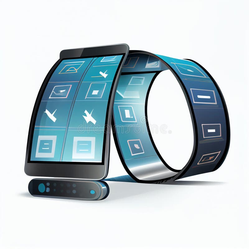 Modern Flex Screen Icon. Flat Illustration of Modern Flex Screen Icon ...