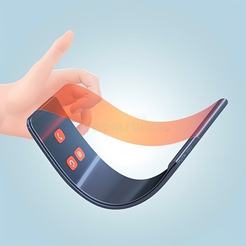 Modern Flex Screen Icon. Flat Illustration of Modern Flex Screen Icon ...