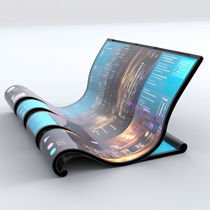 Modern Flex Screen Icon. Flat Illustration of Modern Flex Screen Icon ...