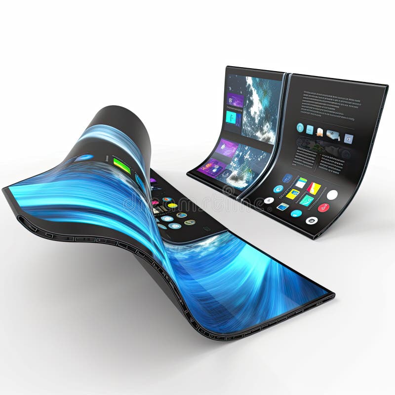 Modern Flex Screen Icon. Flat Illustration of Modern Flex Screen Icon ...