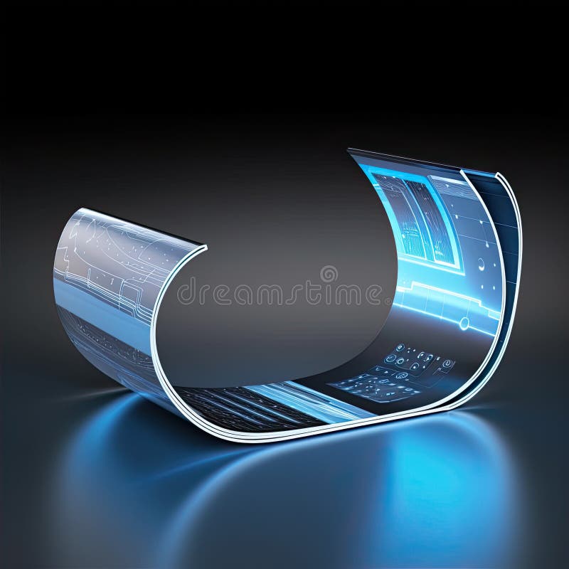 Modern Flex Screen Icon. Flat Illustration of Modern Flex Screen Icon ...