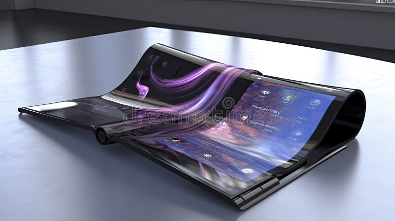 Modern Flex Screen Icon. Flat Illustration of Modern Flex Screen Icon ...