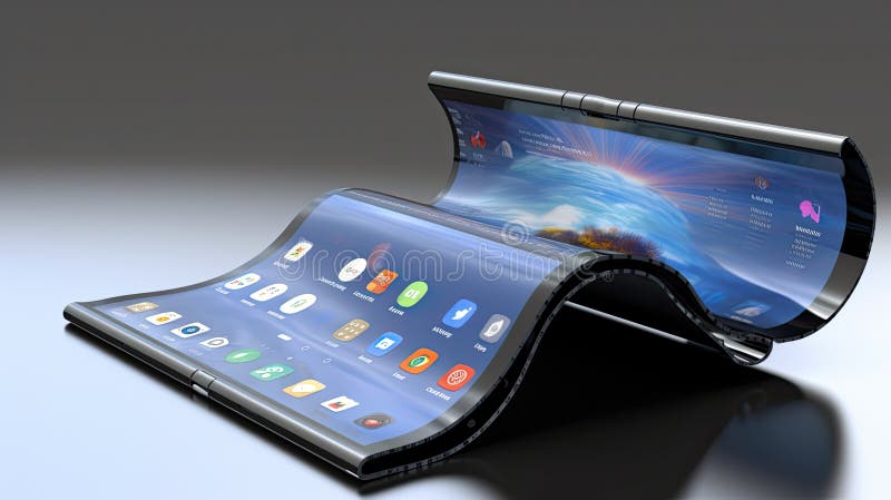 Modern Flex Screen Icon. Flat Illustration of Modern Flex Screen Icon ...